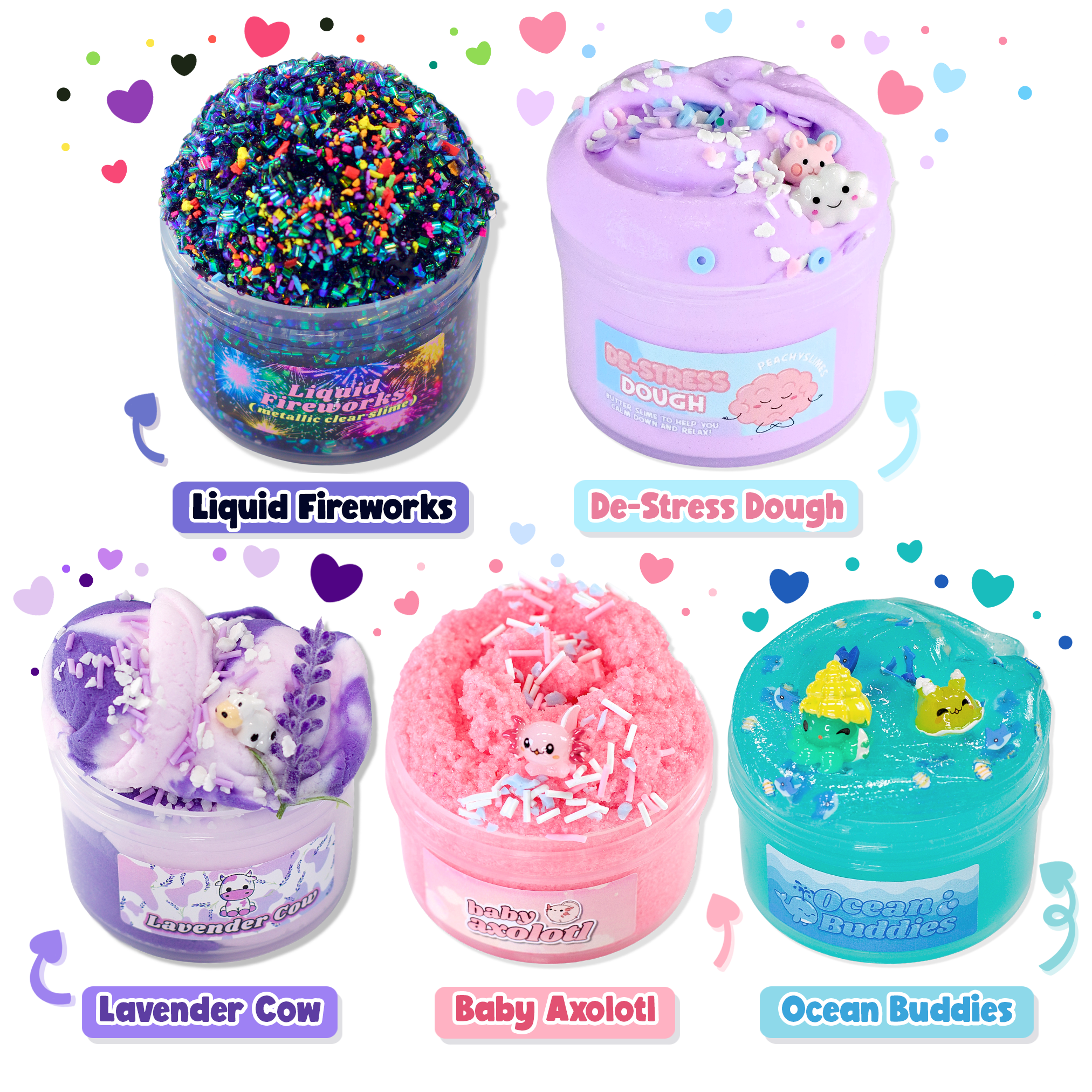 Bestsellers Slime Bundle – PeachyBbies